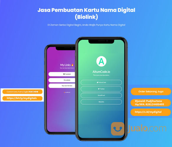 Smart Bio Link Untuk Pembuatan Kartu Nama Digital di Kota Tomohon ...
