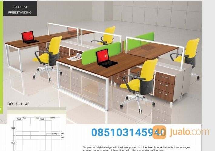 Sekat Meja Kantor Kaki Besi di Kota Jakarta Selatan, DKI Jakarta ...