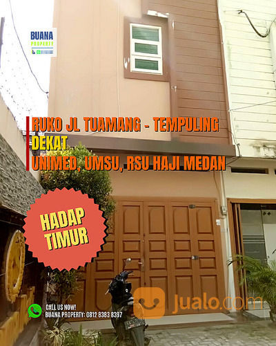 Ruko 2,5 Lantai Hadap Timur Jl Tuamang Tempuling Dekat Unimed Medan di ...
