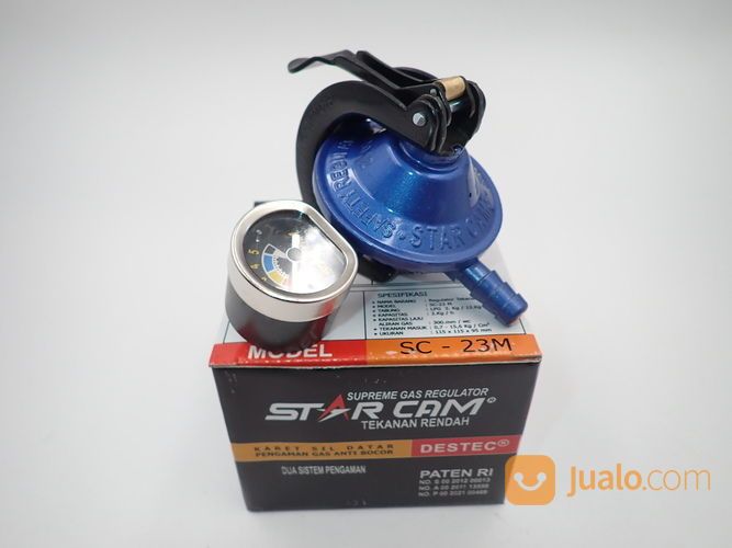 Regulator Gas Dengan Meter STAR CAM DESTEC SC-23M Sistem Clamp Tekanan ...