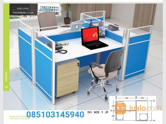 Partisi Kantor/Workstation Kantor/Cubicle Kantor Donati di Kota Jakarta ...