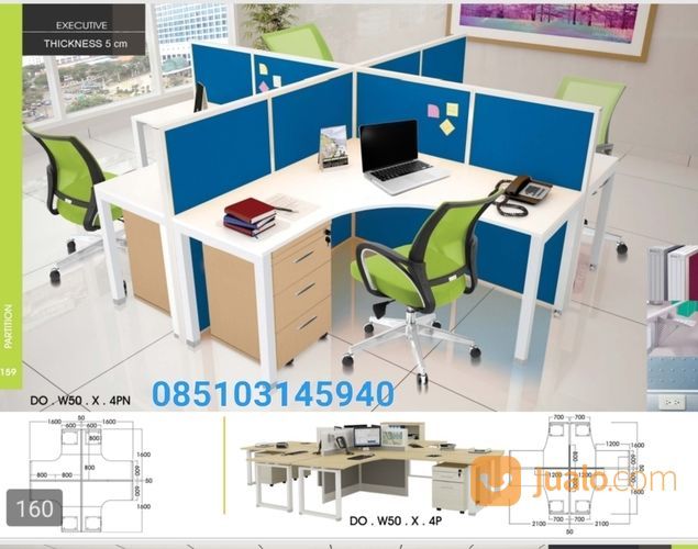 Partisi Kantor/Workstation Kantor/Cubicle Kantor Donati di Kota Jakarta ...