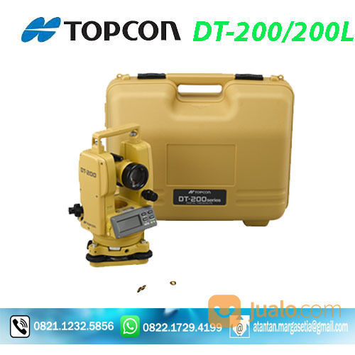Theodolite Topcon DT-205 Laser Baru Dan Komplite Tripod+Rambu di Kota ...
