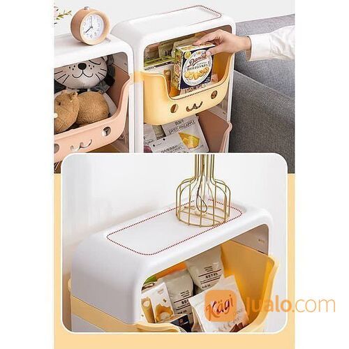 Rak 3 Susun Animal Roda Laci Tiga Tingkat Cute Perlengkapan Rumah di ...