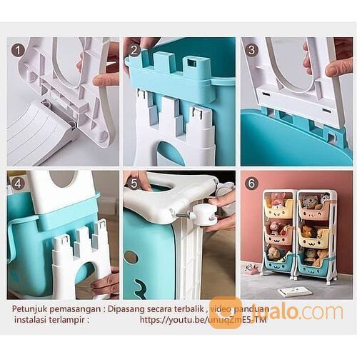 Rak 3 Susun Animal Roda Laci Tiga Tingkat Cute Perlengkapan Rumah di ...