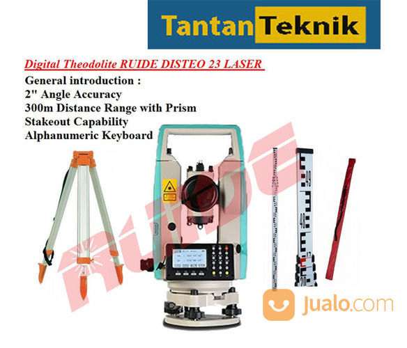 Digital Theodolite Ruide Disteo 23 Baru Dan Complete Tripod Plus Rambu ...