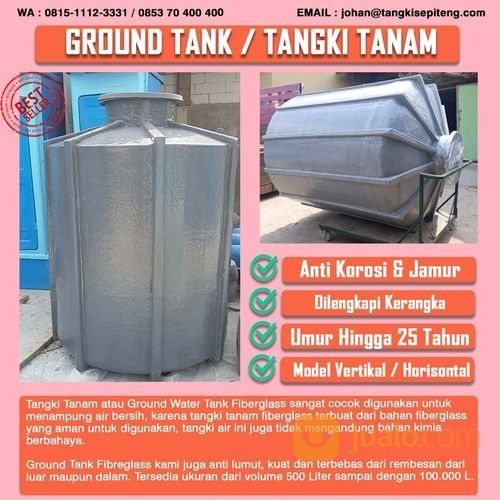 Tangki Pendam Fiberglass (1000 Liter) | Tangki Tanam | Ground Tank di ...