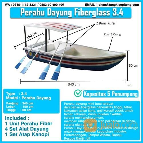 PERAHU DAYUNG FIBERGLASS, PERAHU MURAH, PERAHU, PERAHU FIBER di Kota ...