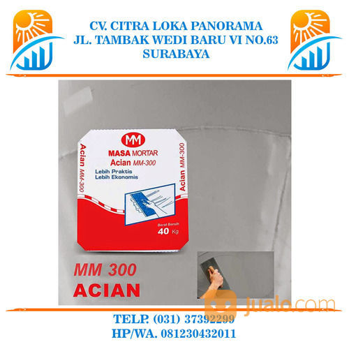 MASA MORTAR MM-300 - ACIAN PLESTERAN DAN BETON di Kota Surabaya, Jawa ...