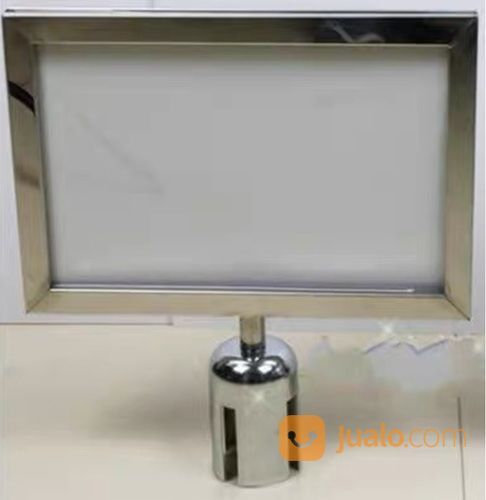 Poster Papan Tiang Antrian Iklan,Sign Frame Potrait Landscape Signage ...