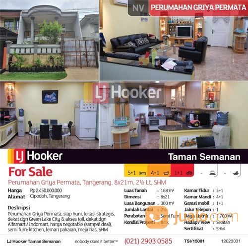 Perumahan Griya Permata, Tangerang, 8x21m, 2 Lt, SHM di Kota Jakarta Barat, DKI Jakarta | Jualo.com