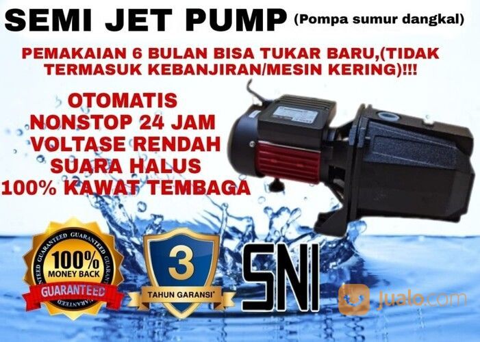 Mesin Pompa Air Semi Jet Pump Pompa Air Jet Pump Pompa Sumur Dangkal di ...