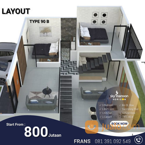 Perumahan Mewah View Pegunungan Di Semarang Sky Mansion Horizon di Kota ...