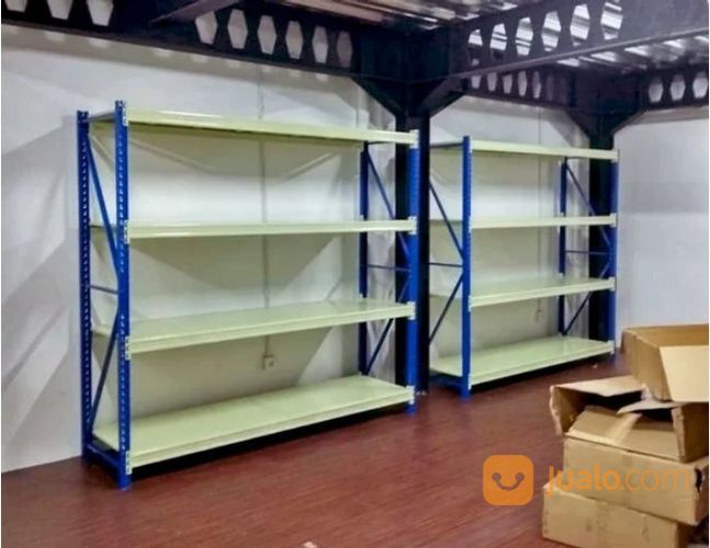 Rak Gudang / Rak Besi Baja / Rak Pabrik/ Rak Industri Kap. 500 Kg ...