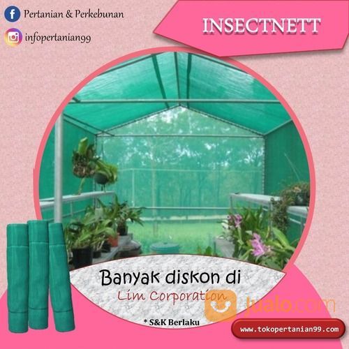 Insectnet Hijau / Jaring Kassa Anti Serangga 50m di Kab. Sidoarjo, Jawa ...