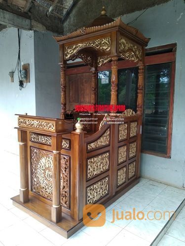 Mimbar Masjid Kubah Soko Pintu Samping di Kota Metro, Lampung | Jualo.com