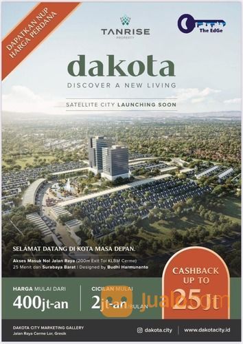 Dakota City Kota Mandiri Di Kota Gresik Mulai 400 Jutaan - The EdGe di Kab. Sidoarjo, Jawa Timur ...