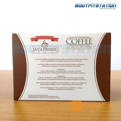 Java Prime Coffee 300 Grams 12 Sachets Hazelnut Latte / Javaprime Kop ...
