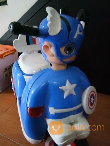 Mainan Anak Motor Listrik AKI Kapten Amerika Bekas Murah di Kota ...