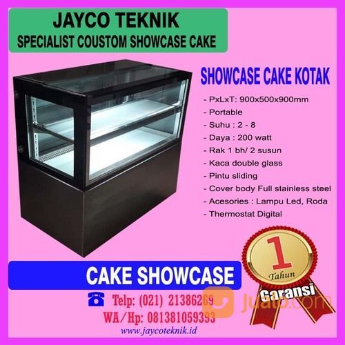Cake Showcase Portable kaca Kotak di Kota Bekasi, Jawa Barat | Jualo.com