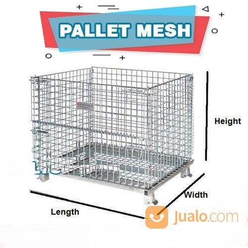 PALLET MESH - NICKTAINER DALTON - KERANJANG BESI SEDIA MODIFIKASI RODA ...