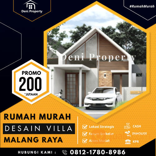 Promo Rumah Villa 200 Jutaan Di Arjuna Village Karangploso Malang di ...