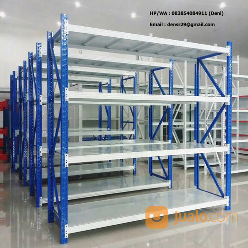 RAK GUDANG BESI BAJA TINGGI 2 METER di Kab. Tangerang, Banten | Jualo.com