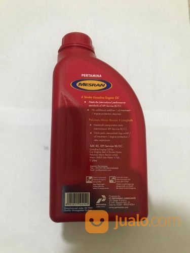 Oli Mesin Mesran SAE 40 Pertamina 1 Liter di Kab. Tangerang, Banten ...