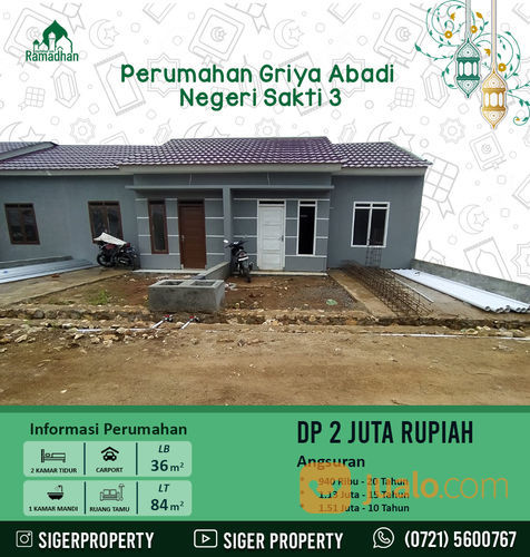 Perumahan Di Perbatasan Terminal Kemiling 190421 di Kota Bandar Lampung ...
