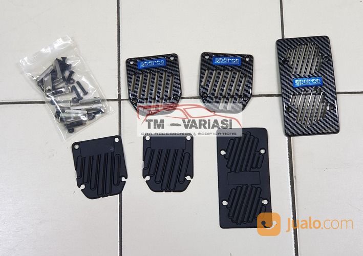 Cover Pelapis Pedal Mobil Manual Stainless Carbon Racing S Karet Hitam ...
