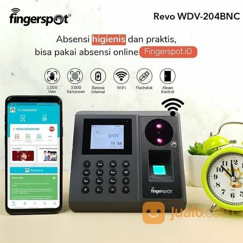 Mesin Absensi Scan Telapak Tangan Revo WDV-204BNC NO TOUCH di Kota ...