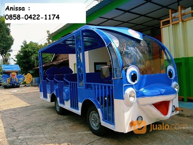 Usaha Odong-Odong Mobil Wisata Kereta Mini Karakter Dolphin di Kab ...