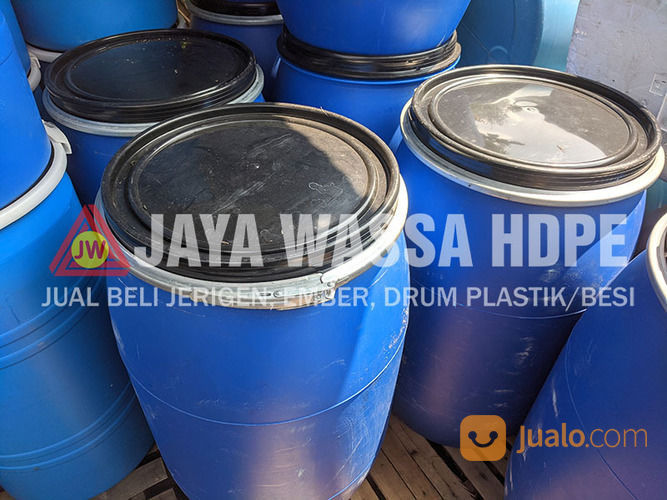 Drum Plastik Biru 200 Liter 215 Liter Bukaan Lebar Tebal Yogyakarta di ...