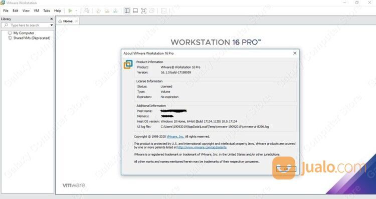 Vmware Workstation Pro License Key For Windows di Kota Malang, Jawa ...