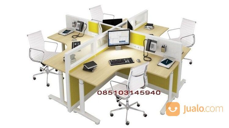 Cubicle Kantor 4 Meja L di Kota Jakarta Selatan, DKI Jakarta | Jualo.com
