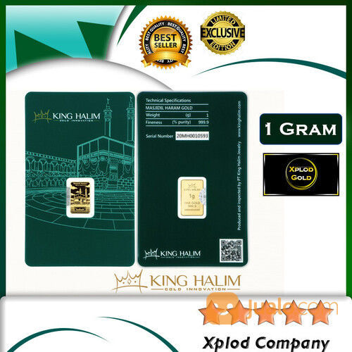 Emas King Halim 1 Gram Logam Mulia King Halim 24karat Certicard Xplod ...