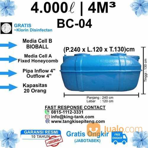 Bio Septictank 4000 L / 4M3 (BIOFIL-BIOTECH-BIOTANK) di Kota Jakarta ...