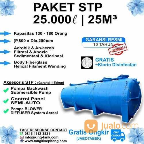 PAKET Lengkap Tangki STP BIOTECH 25000 Liter/25M3, BIOFILTER-BIOSEPTIC ...