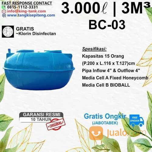 Horisontal Tangki SEPTICTANK Horisontal 3000L/3m3 BIOTECH-BIOTANK di ...