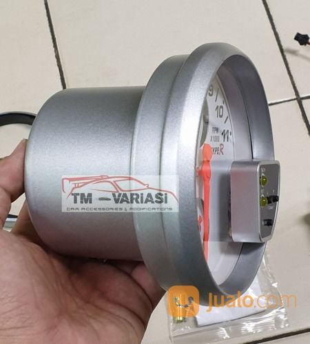 Tachometer Takometer Import Type-R Type R 5 Inchi 4in1 Warna Putih di ...
