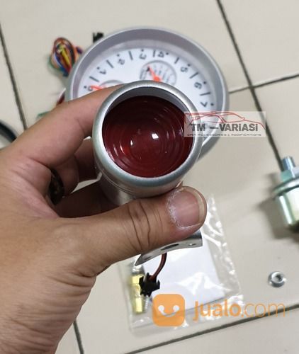 Tachometer Takometer Import Type-R Type R 5 Inchi 4in1 Warna Putih di ...