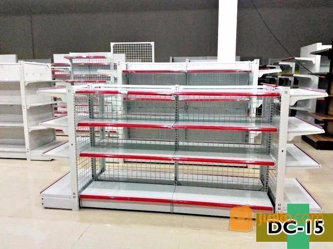 Rak Supermarket/ Rak Minimarket/ Rak Swalayan DOUBLE Kapasitas 40 Kg ...