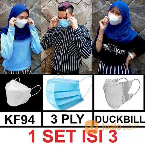 Masker 3 In 1 Set Anti Debu Virus Aman Melindungi Saluran Pernapasan di ...