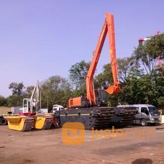 FLOATING AMPHIBIOUS EXCAVATOR SWAMP BACKHOE PONTON UNDERCARRIAGE di ...