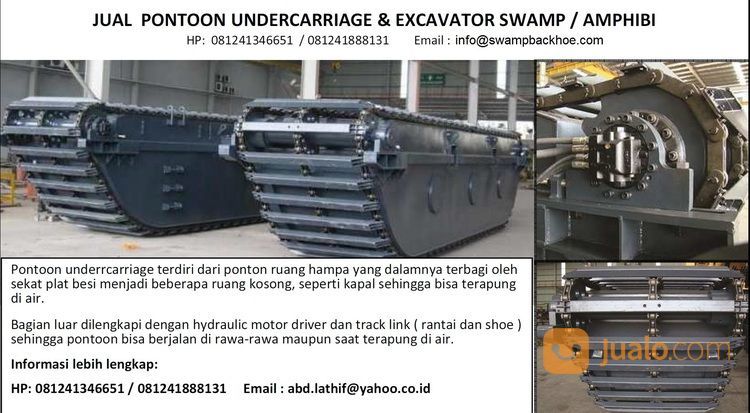 FLOATING AMPHIBIOUS EXCAVATOR SWAMP BACKHOE PONTON UNDERCARRIAGE di ...