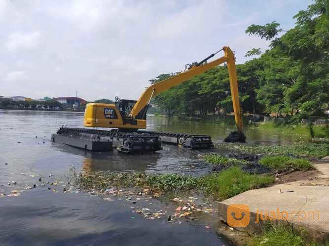 FLOATING AMPHIBIOUS EXCAVATOR SWAMP BACKHOE PONTON UNDERCARRIAGE di ...