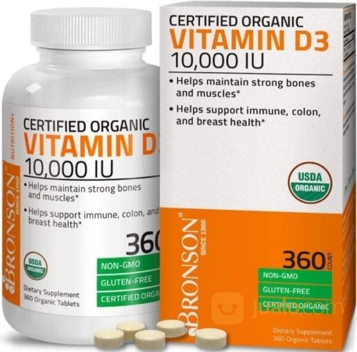 Bronson Vitamin D3 10000 IU 360 Count Capsule ORGANIC di Kota Jakarta ...