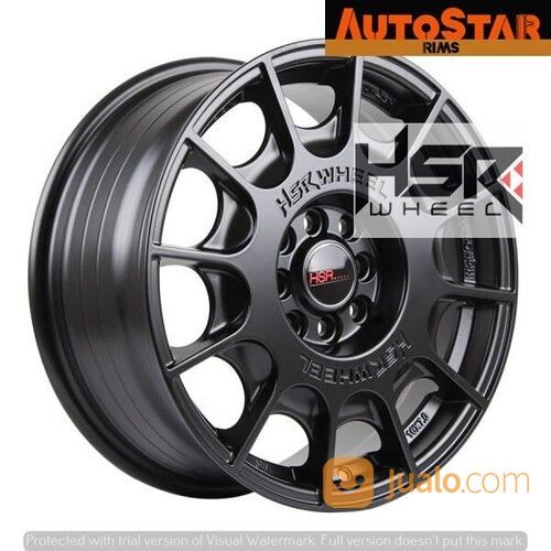 VELG HSR WRC R16 Pcd 4X100-4X114,3 Rata 7 ET 45 Black di Kota Jakarta ...