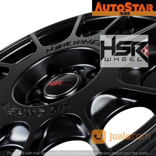 VELG HSR WRC R16 Pcd 4X100-4X114,3 Rata 7 ET 45 Black di Kota Jakarta ...