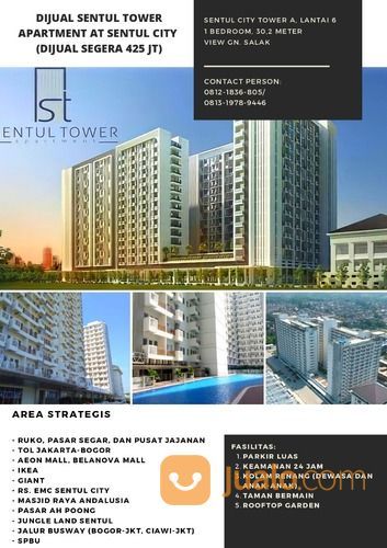 Sentul Tower Apartemen At Sentul City Bogor di Kab. Bogor, Jawa Barat ...